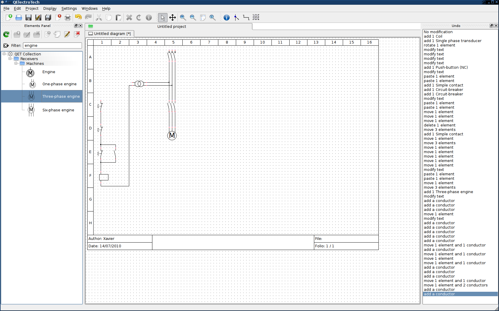 QElectroTech: Overview / screenshots
